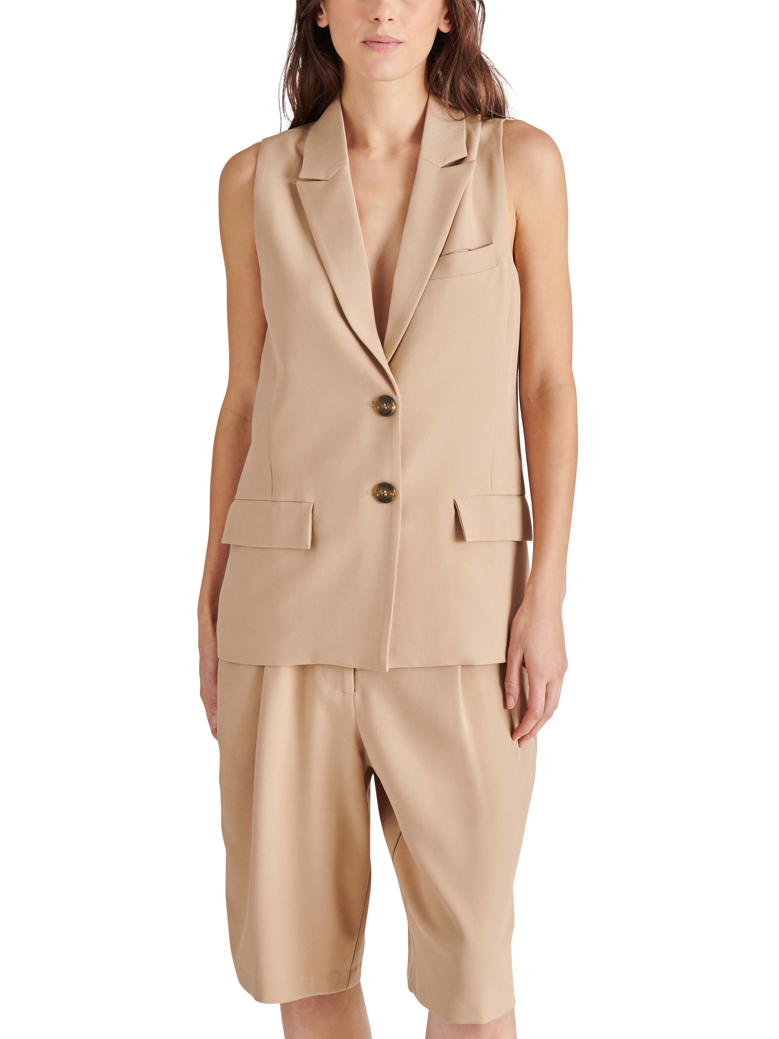 Buy NOLAN VEST KHAKI for Women Online in UAE | Steve Madden